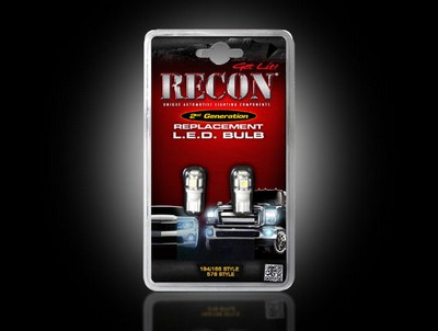 RECON Amber LED License Plate & Red LED Running Light Bulbs